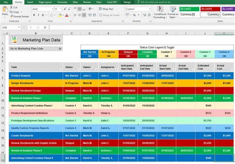 150 excel templates slideino