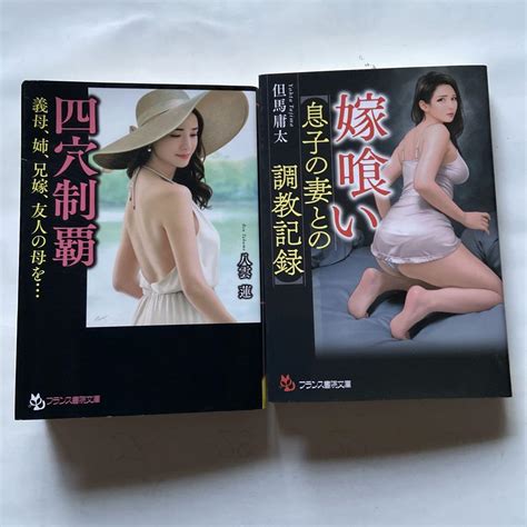 E152 官能小説「四穴制覇 義母、姉、兄嫁、友人の母を…」「嫁喰い」全2冊 メルカリ