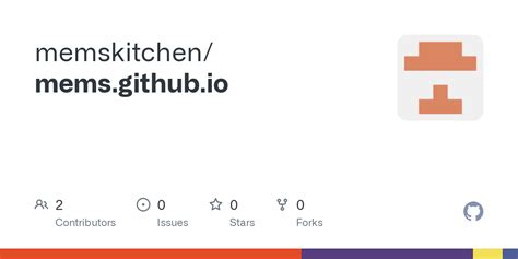 GitHub Memskitchen Mems Github Io