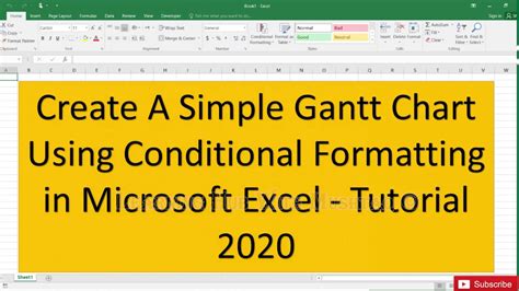 Create A Simple Gantt Chart Using Conditional Formatting In Microsoft
