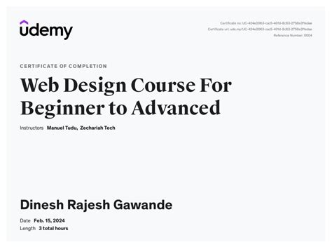 Dinesh Gawande On Linkedin Udemy Course Completion Certificate