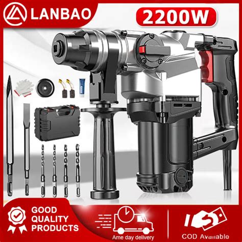 2200w Demolition Hammer Heavy Duty Electric Hammer Rotary Demolition Hammer Drill Pick Break