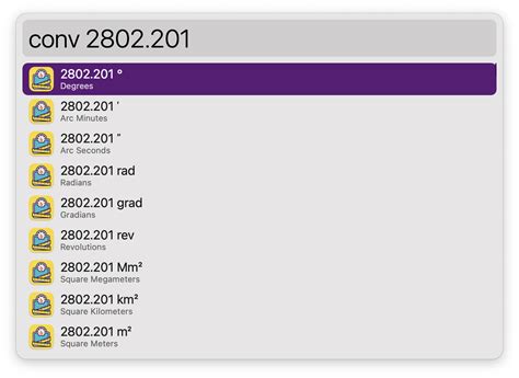 Alfred Gallery Workflows Unit Converter