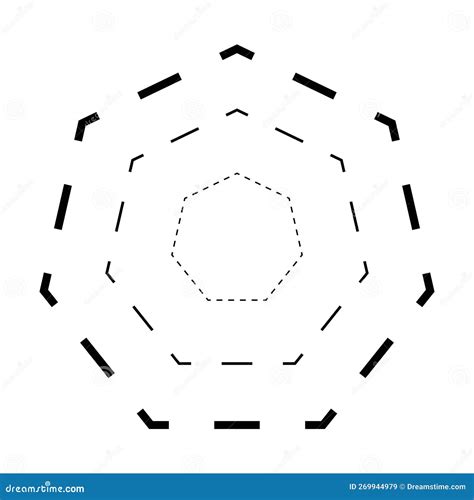 Cutting Heptagon Shape Worksheet Element Cartoon Vector Cartoondealer