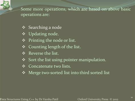 6 Linked List Data Structures Using C By Varsha Patil Pptx