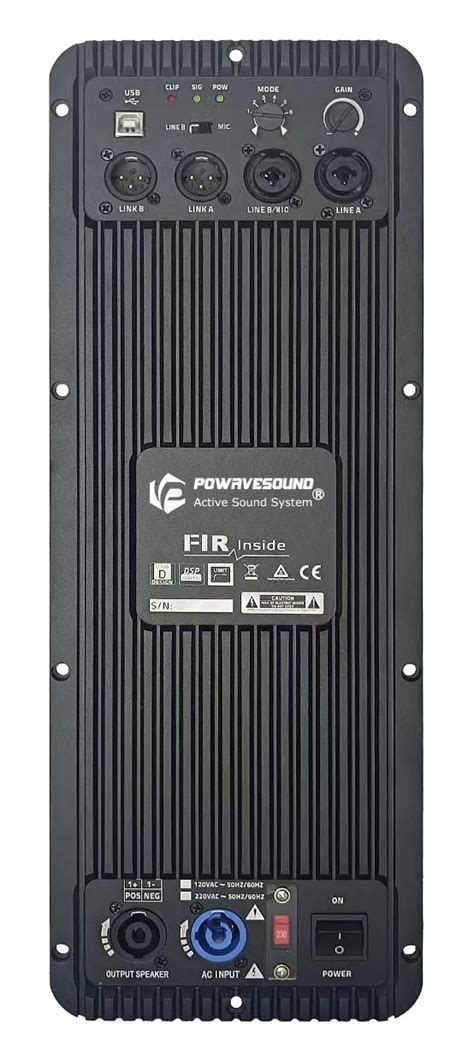 Active Speaker Amplifier Module 2 Way System 1500W