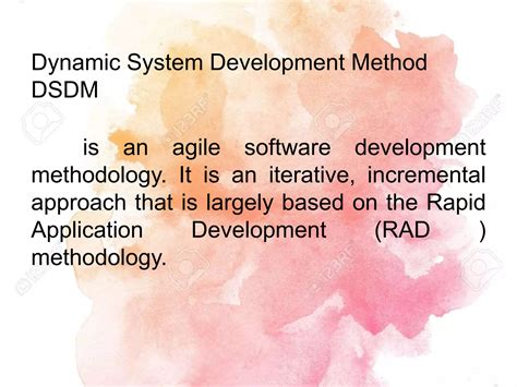 Dynamic System Development Method Dsdm Pptx Computer Software And Applications Computing