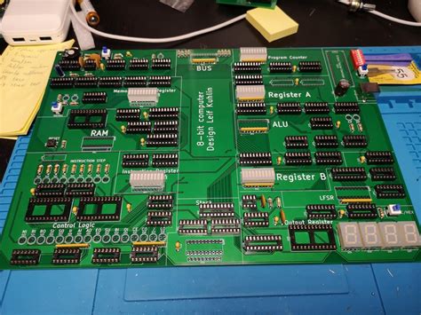 my breadboard computer goes pcb r beneater