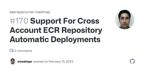 support for cross account ecr repository automatic deployments · issue
