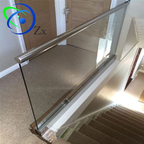 Frameless Glass Railing Balcony Fence Balustrade Fixed With Stainless Steel Aluminium Bottom