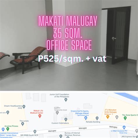 Makati Malugay 35sqm Office Space For Lease [commercial Properties 🏭