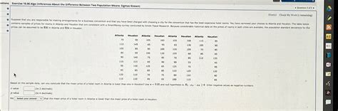 Solved Estions Exercise 1006 ﻿algo Inferences About The