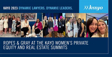 Ropes And Gray Sponsors 2023 Kayo Womens Private Equity And Real Estate