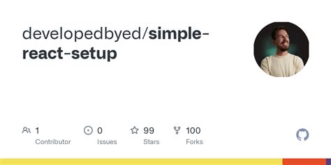 Github Developedbyedsimple React Setup