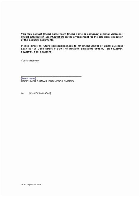 Business Cash Out Refinance Letter Template