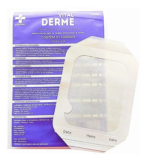 CURATIVO FILME ESTÉRIL TRANSPARENTE 10X12 VITALDERME 20UND Aproveite