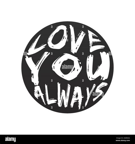 Love You Always Lettering Typography Design Artwork Editable