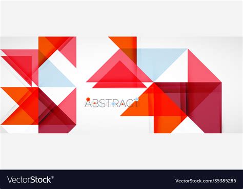 Geometric Abstract Background Techno Color Vector Image