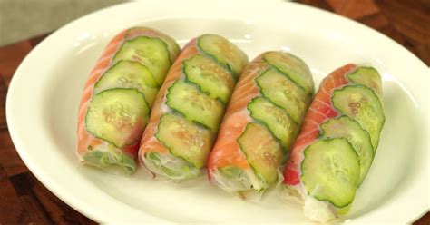 자극적인 맛 하나 없는데도 계속 땡겨요 손님초대요리 추천 연어월남쌈