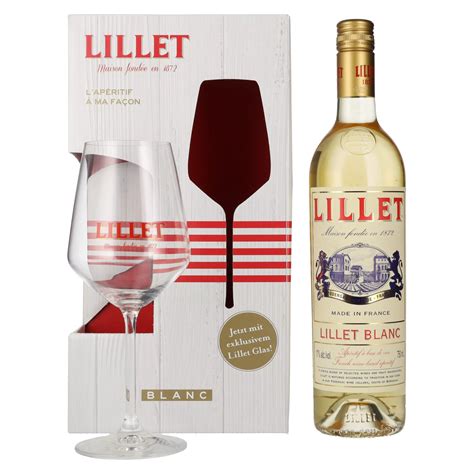 Lillet Blanc 17 Vol 0 75l In Geschenkbox Mit Glas