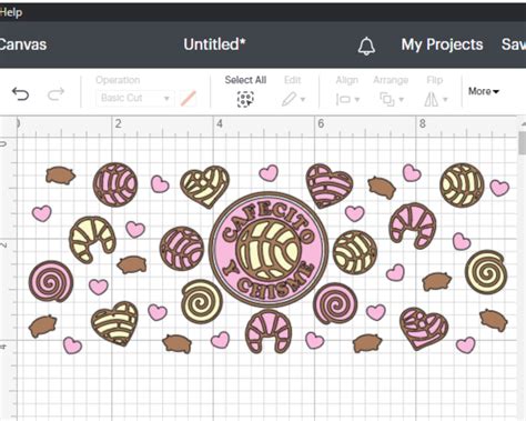 Cafecito Y Chisme Svg Libbey Glass Wrap Svg Pan Dulce Concha 16 Oz