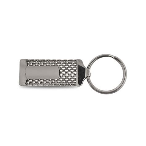 Stainless Steel Mesh Engravable Keychain