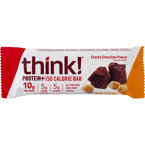 Think Thin Protein Bar Chunky Chocolate Peanut 141 Oz Instacart