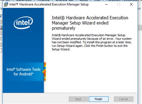 Haxm Intel® Hardware Accelerated Execution Manager Not Installing