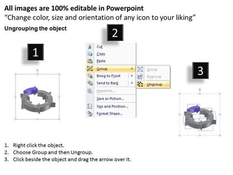 Ppt Components Of Circular Process PowerPoint Design Download 2010 Templates