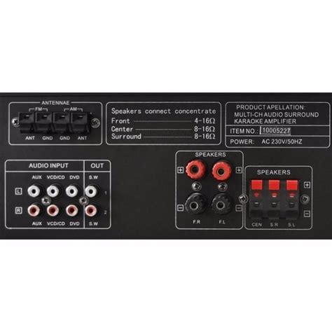 Ресивер усилитель 5 1 Auna 3800 B 600W Black