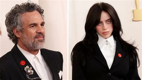 Oscars Mark Ruffalo Billie Eilish And Others Wear Red Pins Calling For Israel Gaza Cease Fire