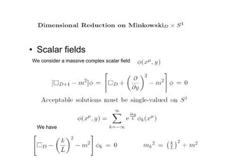 Scalar Fields