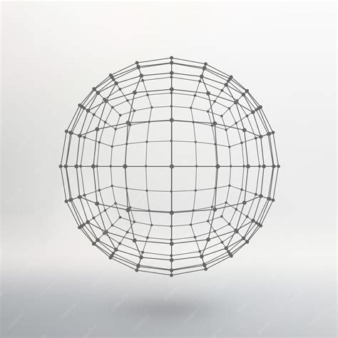 Premium Vector Scope Of Lines And Dots Ball Of The Lines Connected