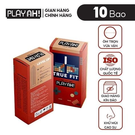 Bao Cao Su Playah True Fit Ôm Sát Hộp 10 Size 49mm Size Nhỏ Vừa Vặn