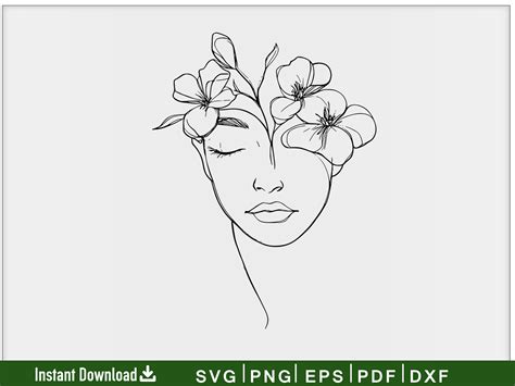 Silhouette Floral Woman Svg Vector File Graphic By Shikharay410