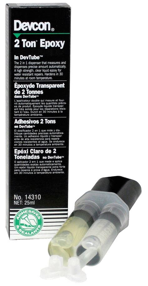 Devcon Epoxy Adhesive 2 Ton Epoxy Ambient Cured 25 Ml Syringe