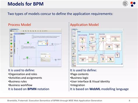 Execution Semantics Of Bpmn Through Mde Web Application Generation Using Bpmn And Webml Bpmn