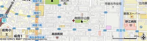 大阪府大阪市城東区関目1丁目20 19の地図 住所一覧検索｜地図マピオン