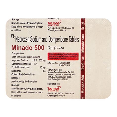 Minado 500 Tablet Uses Price Substitute Side Effects And Benefits