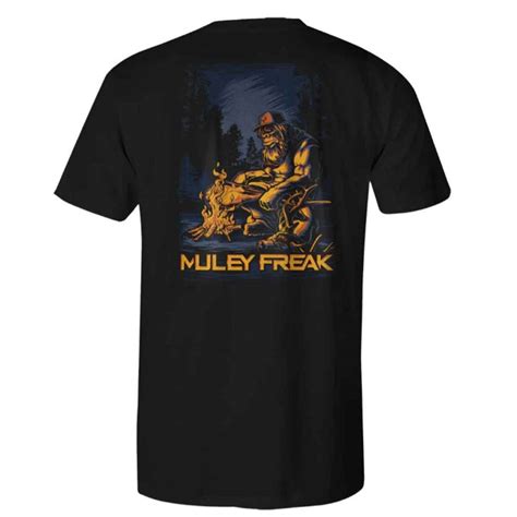 Muley Freak Mens Sasquatch Bonfire Buck Short Sleeve Casual Shirt