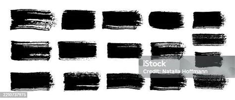 틈새 들쭉날쭉하고 찢어진 가장자리 아크릴 페인트로 손으로 그린 독특한 모양과 질감의 예술적 평면 브러시 스트로크 세트 개체 그룹에 대한 스톡 벡터 아트 및 기타 이미지