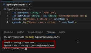 Difference Between String And String In TypeScript
