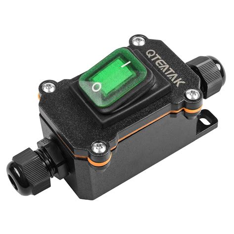 QTEATAK Inline Cord Switch Waterproof Switch DPST AC DC A V A V A V A V IP
