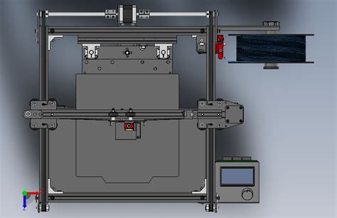 D007 Creality Ender 5 3d打印机结构三维模型图纸 Solidworks 附x T Solidworks 2019 模型