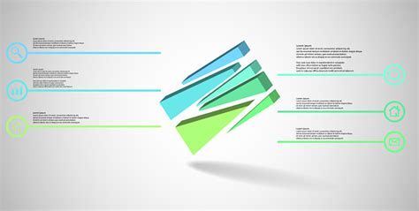 양각 큐브가 있는 3d 일러스트 인포그래픽 템플릿이 임의로 6개의 이동된 부품으로 나뉘어 정렬되었습니다 3차원 형태에 대한 스톡 벡터 아트 및 기타 이미지 Istock