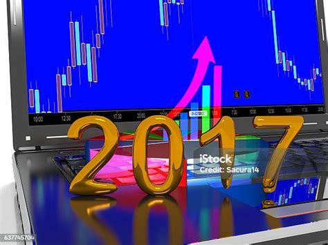 비즈니스 또는 이익 성장 막대 그래프와 함께 노트북 3d 렌더링 3차원 형태에 대한 스톡 벡터 아트 및 기타 이미지 3차원 형태 Cpu 그래프 Istock