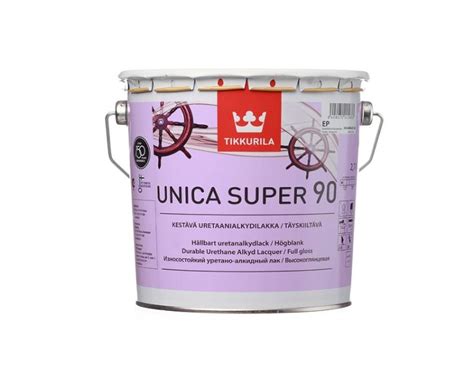 Яхтный лак глянцевый Tikkurila Unica Super EP 90, 2.7 л купить в Москве