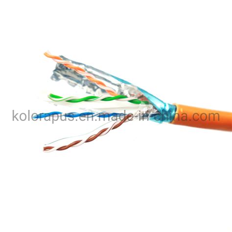 Cat6 Ftp Four Pair Single Shielded Twisted Pair Cable 8 Core