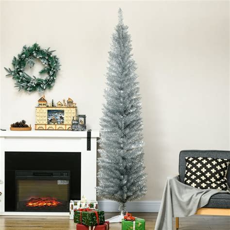 Free Shipping Homcom 7 Artificial Pencil Christmas Tree Slim Xmas