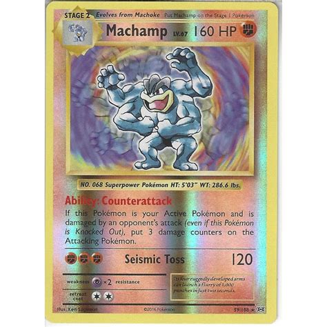 Pokemon Trading Card Game Machamp 59108 Rare Reverse Holo Card Xy